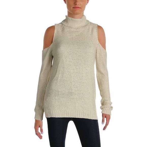 Aqua | Sweaters | Aqua Cold Shoulder Turtleneck Sweater | Poshmark